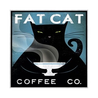 iCanvas "Fat Cat Coffee Co." by Ryan Fowler Framed - Bed Bath & Beyond - 37642150